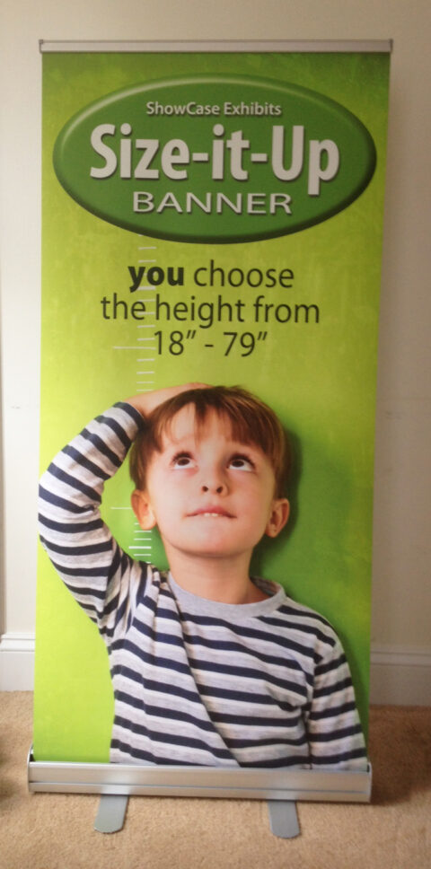 Select Tabletop Banner Stand | Showcase Exhibits
